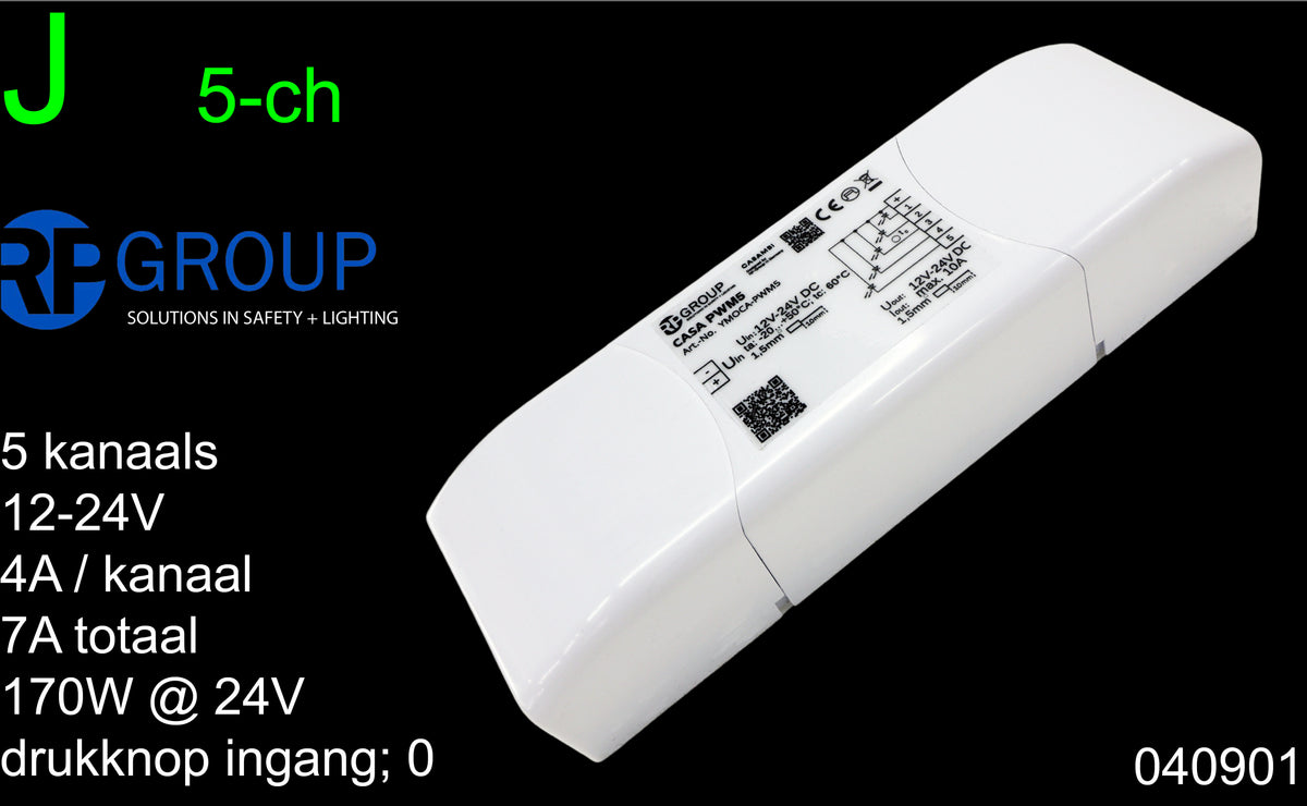 RP-Technik PWM5 Casambi dimmer (12-24VDC / 160W) – Casambi | Art4Light