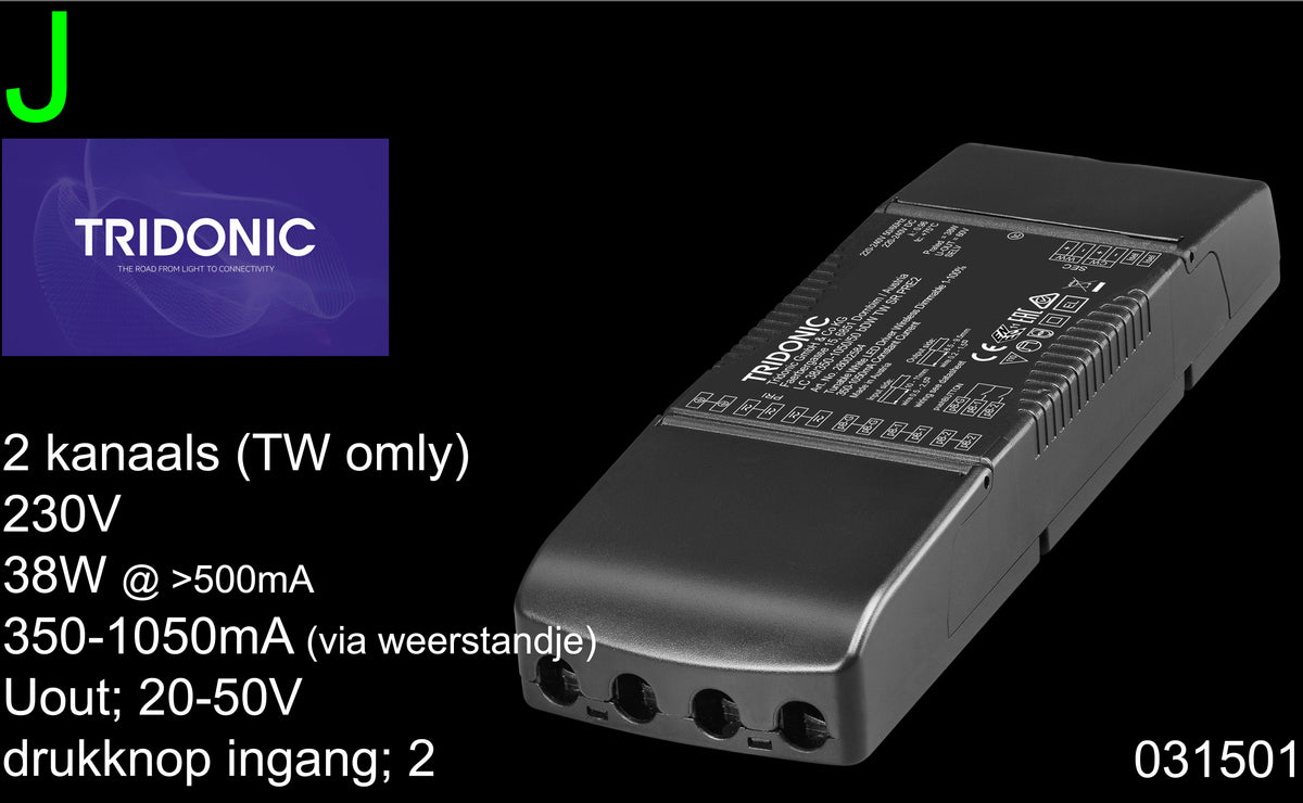 Tridonic LC38W 350-1050mA bDW SC PRE2 Casambi driver 28002584 – Art4Light