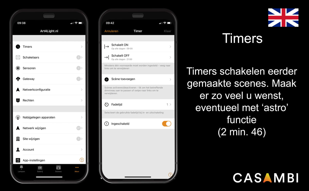 Casambi timer maken – Art4Light